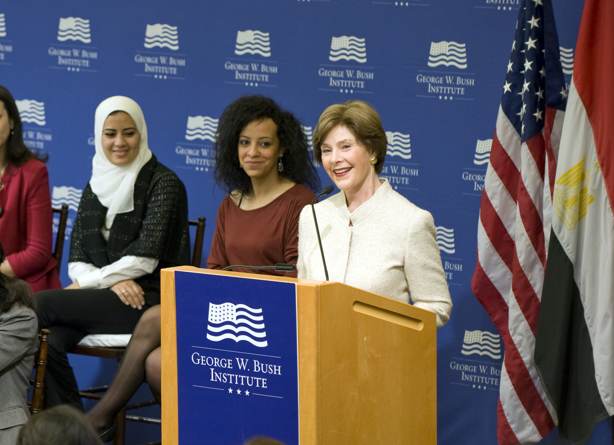 Mrs. Laura Bush Celebrates the George W. Bush Institute Inaugural Class ...