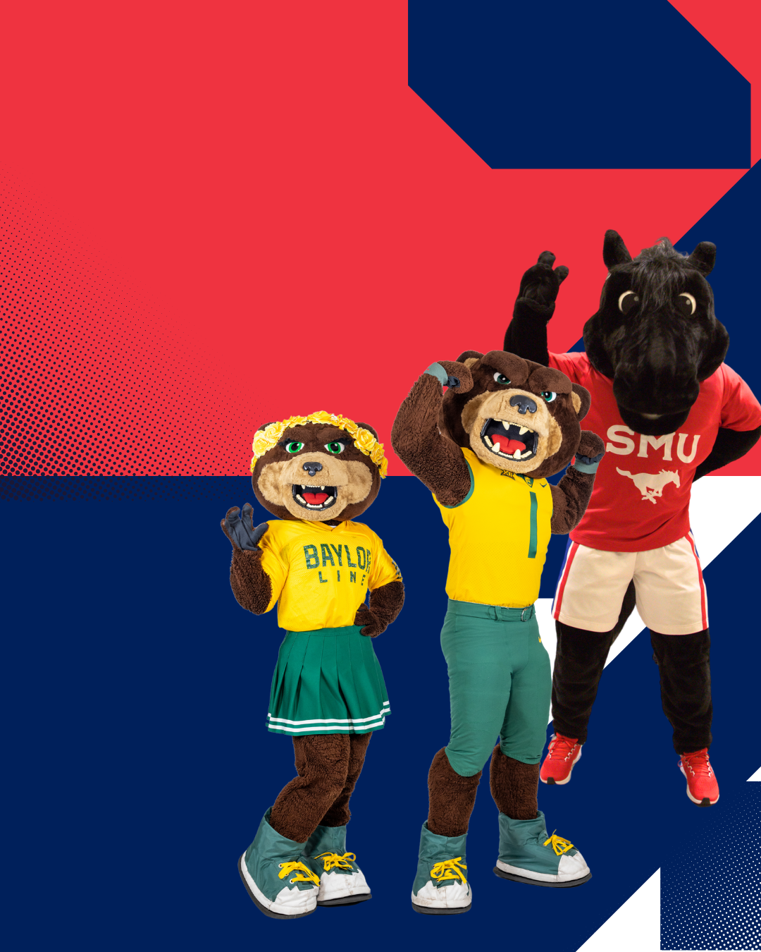 Mascot Meet and Greet with Baylor’s Bruiser & Marigold and SMU’s Peruna ...