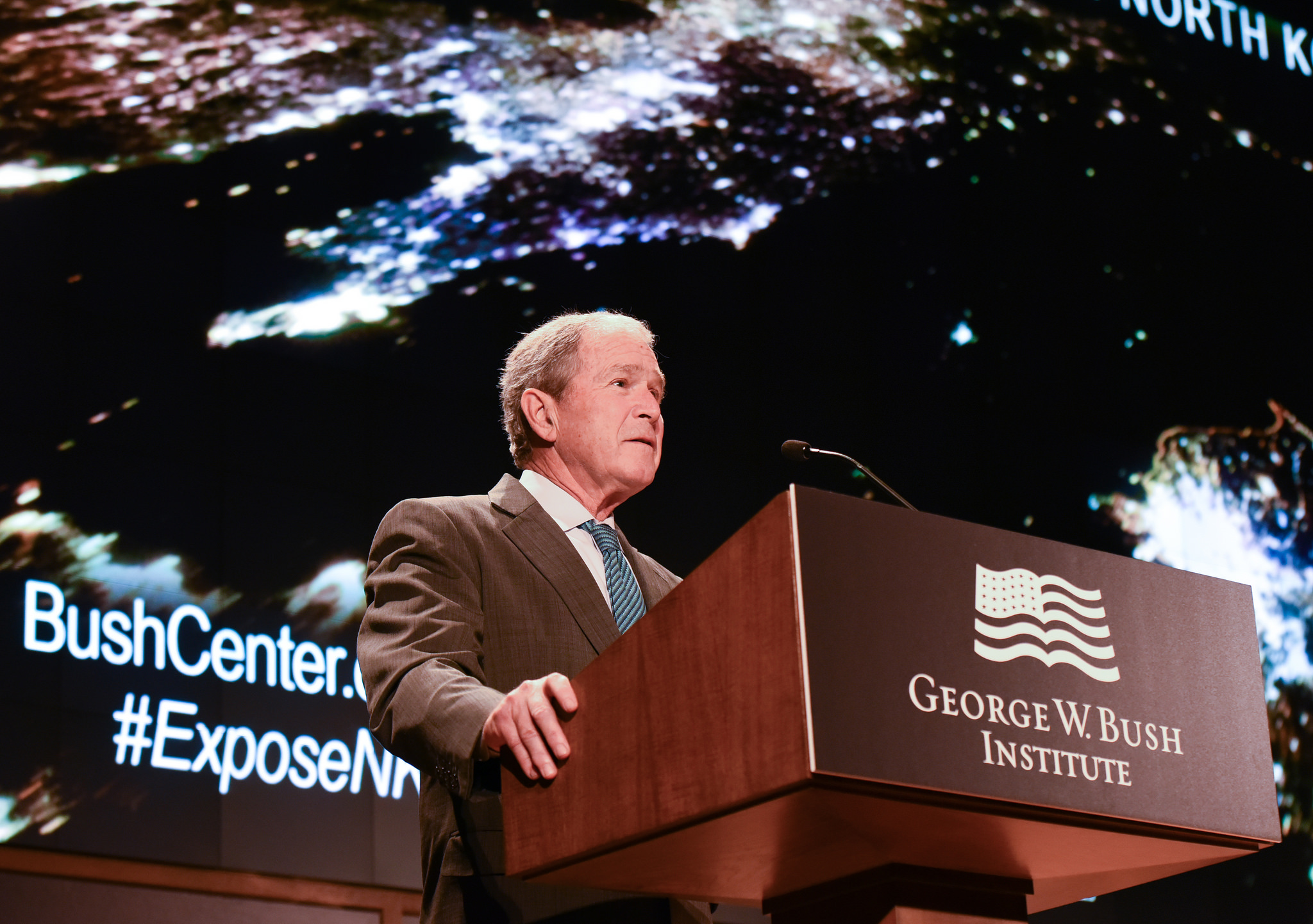 George W. Bush calls North Korea 'the Greatest Sustained Humanitarian ...