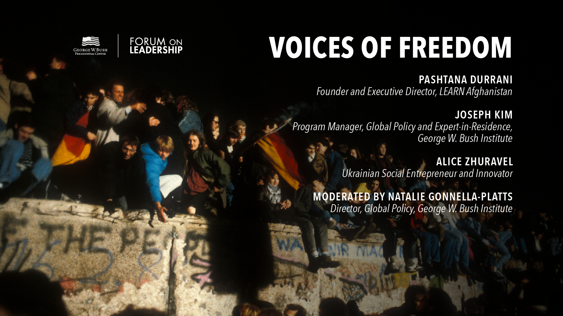 Forum on Leadership 2024: Welcome and Voices of Freedom | George W ...