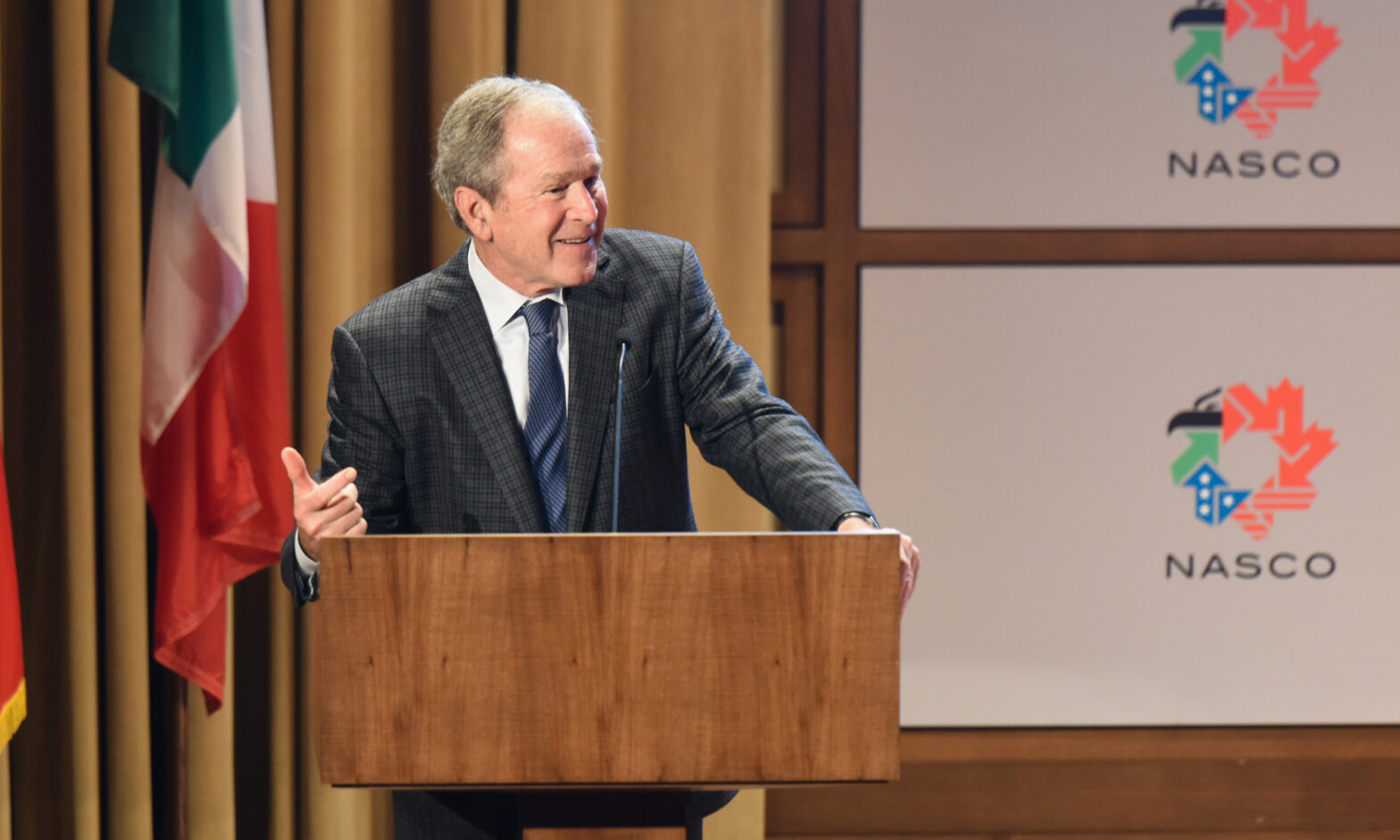 President George W. Bush Credits Free Trade Across North America as Key ...