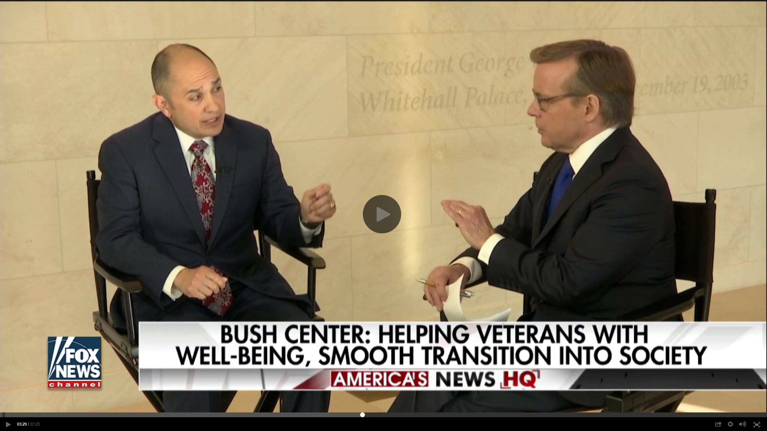Eric Shawn reports: The Bush Institute helping vets | George W. Bush ...