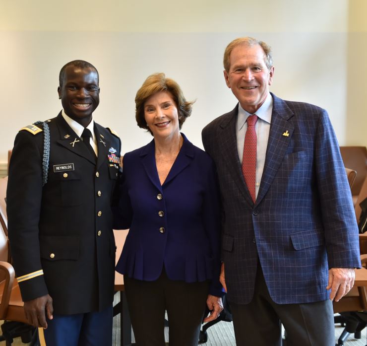 President George W. Bush with Cowlishaw and Mosley | George W. Bush ...